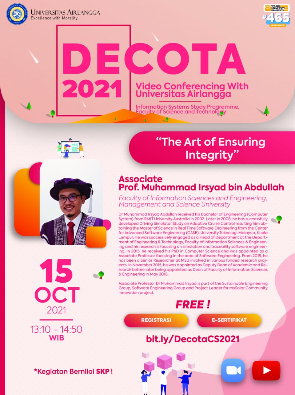 DECOTA 2021: The Art of Ensuring Integrity - S1 Sistem Informasi ...